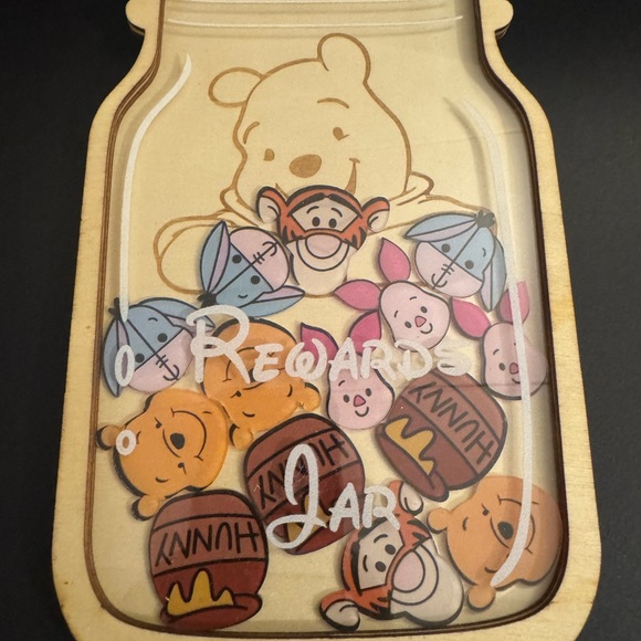 Toys | New Disney Winnie The Pooh Wooden Rewards Jar With Character ...